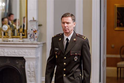 Photo National Guard Commander Pudāns Receives The Insignia And Sword Of A Brigadier General