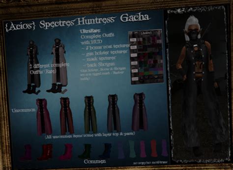 Second Life Marketplace Acios Sh Gacha Coat Violet Uncommon