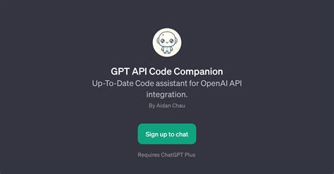 Gpt Api Code Companion Api Assistance Taaft