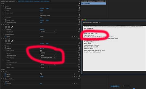 Timecode Time Display Defaults To 60 Non Drop Fram Adobe Community