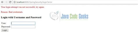Spring Security 4 Tutorial Java Code Geeks