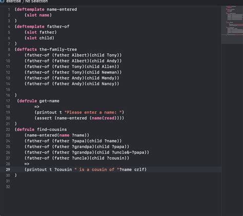 Solved Exercise No Selection Chegg