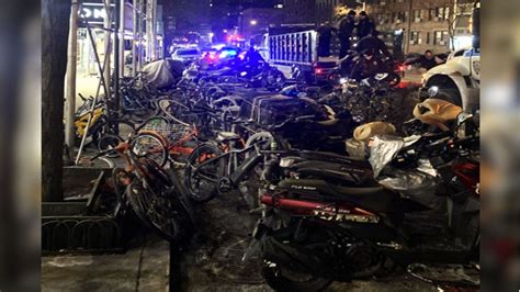 Nypd Confiscates Dozens Of Unregistered Migrant Mopeds From Outside