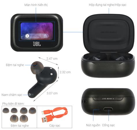 Tai nghe JBL Live Beam chống ồn giá tốt giao nhanh BH tháng