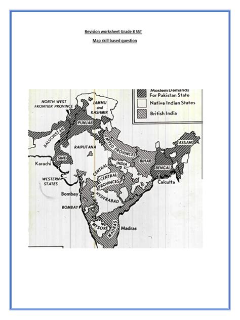 Map Skill Based Question G 08 Pdf