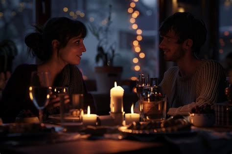 Premium Photo Woman Surprising Her Partner With A Homemade Candl