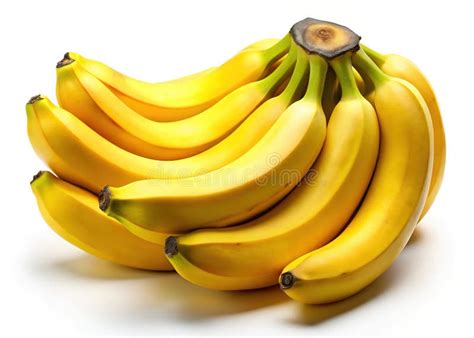 A Vibrant Bunch Of Fresh Bananas Closeup Studio Photography Featuring A