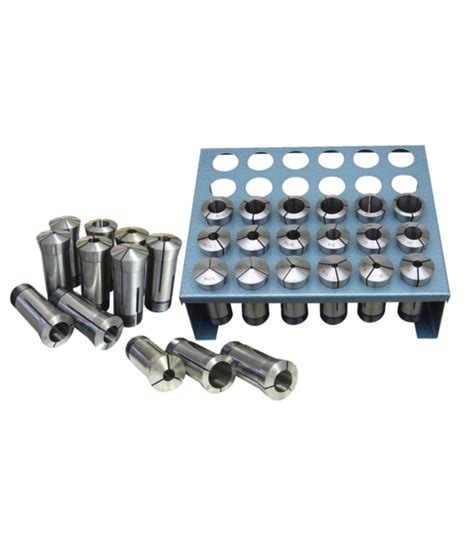 Premium 35 Piece 5 C Collet Set With Rack 1 32nd