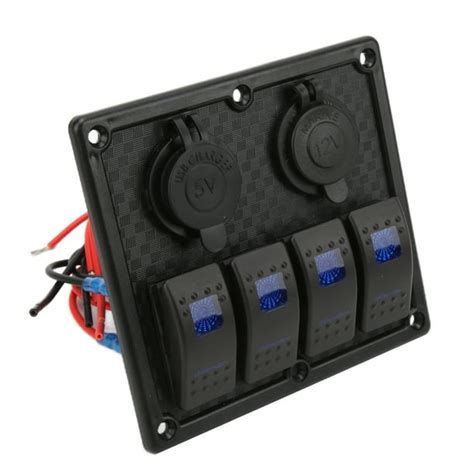 Panel De Interruptores Basculantes Para Barcos Interruptor Basculante De 4 Bandas Puerto De