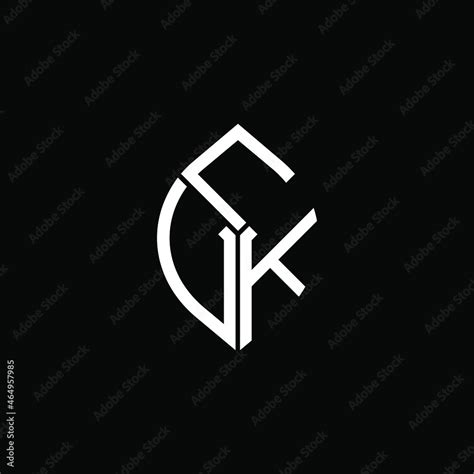 Cuk Letter Logo Creative Design Cuk Unique Design Stock Vector Adobe Stock