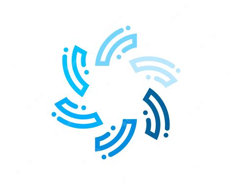premium vector abstract circular vortex with circuit technology