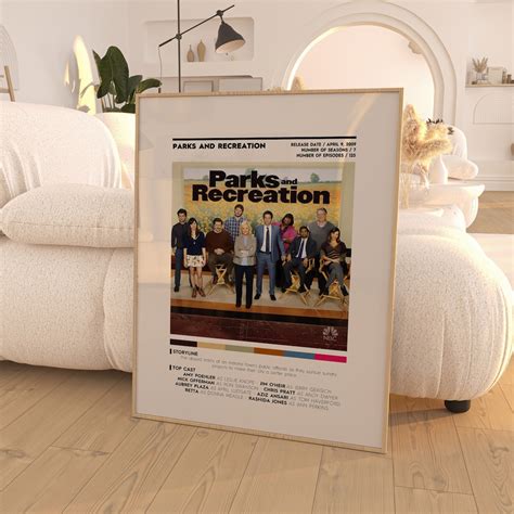 Parks And Recreation Tv Show Poster Poster Print Wall Art Custom