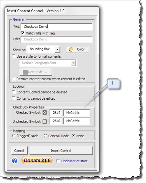 custom content control insert dialog
