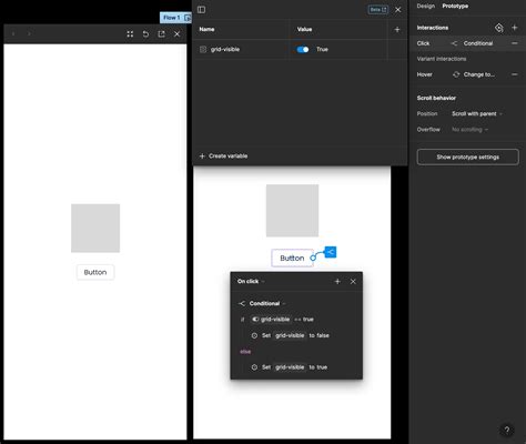 On Click Toggle Boolean Variable To Showhide Elements On Page Figma Forum