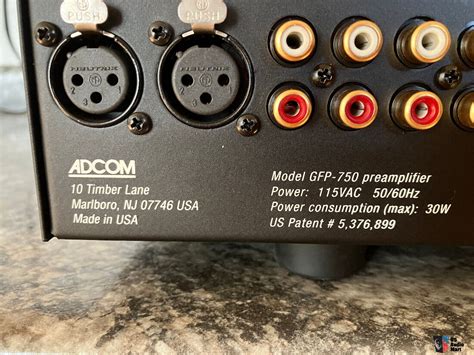Adcom Gfp 750 Preamplifier Legendary Flagship Xlr Remote Controlled Class A Photo 4165177