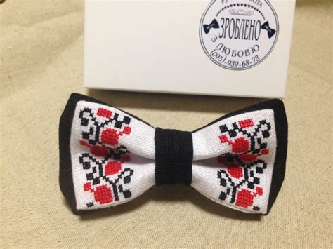 Метелик краватка з вишивкою Tie Accessories