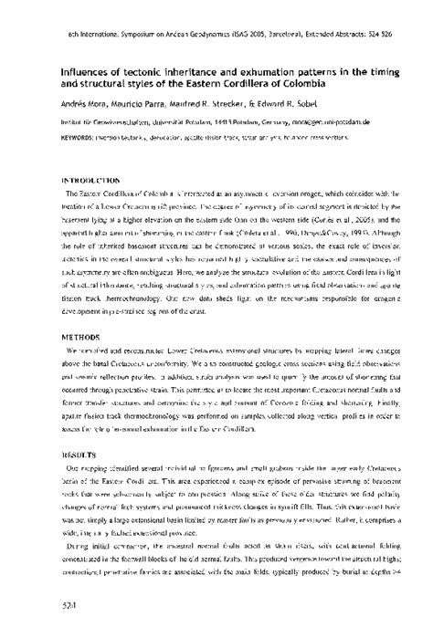 Pdf Influences Of Tectonic Inheritance And Exhumation Patterns In The Timing And Structural