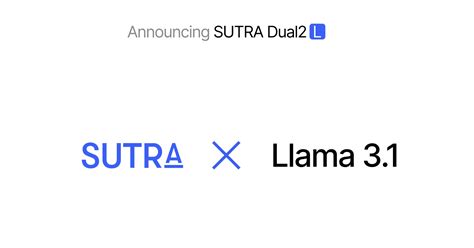 Two Announces Sutra Dual2l A Multilingual Ai Model Using Llama 3 1