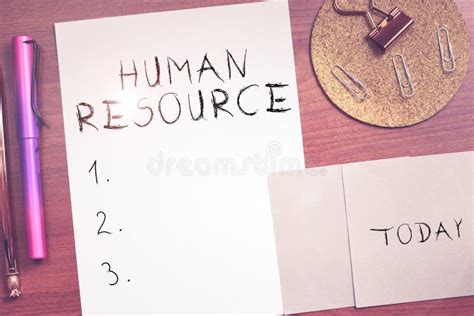 Sign Displaying Human Resource Internet Concept A Critical Department Handling The Staffing And