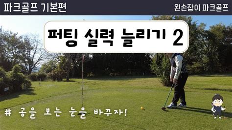 파크골프 퍼팅 실력 늘리기 2편 Youtube
