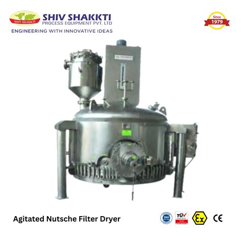 Agitated Nutsche Filter Dryer In India For Efficient Filtration Shiv