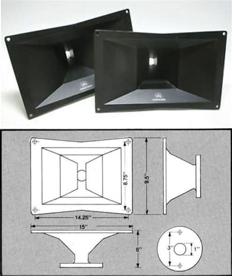 1x Ds18 Pro Sdf10 Square 10 Mid Range Speaker Diffuser Horn Artofit