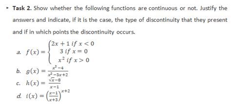 Solved Task Show Whether The Following Functions Are Chegg