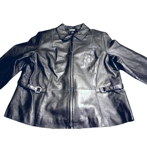 Style And Co Jackets And Coats Style And Co Womens Genuine Leather