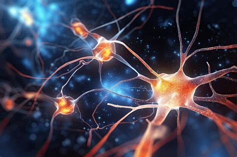 Premium Photo Neural Links Network