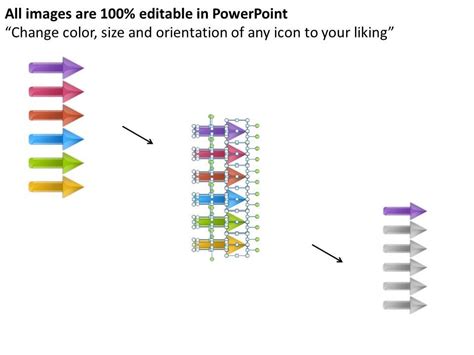 Parallel Process Arrow Step 6 Stages 17 Presentation Powerpoint