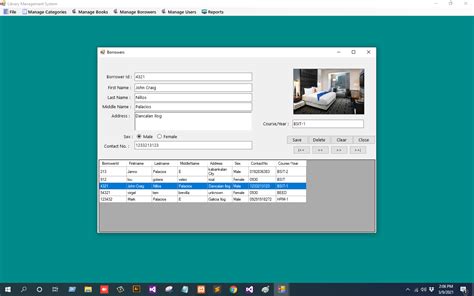 library management system with full project and source code c by
