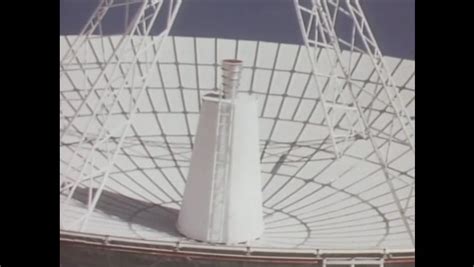 1970s Giant Radar Dish Receiver Panels Mounted On Tower Archival