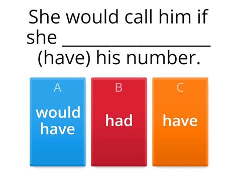 Second Conditional Exercises Quiz