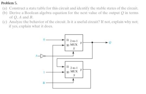 Solved Problem A Construct A State Table For This Chegg