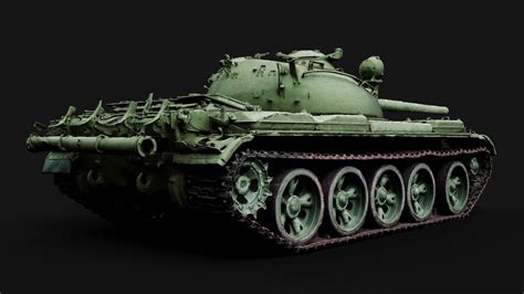 3d Coldwar Soviet Tank T 55 Model Photogrammetry Turbosquid 2369897