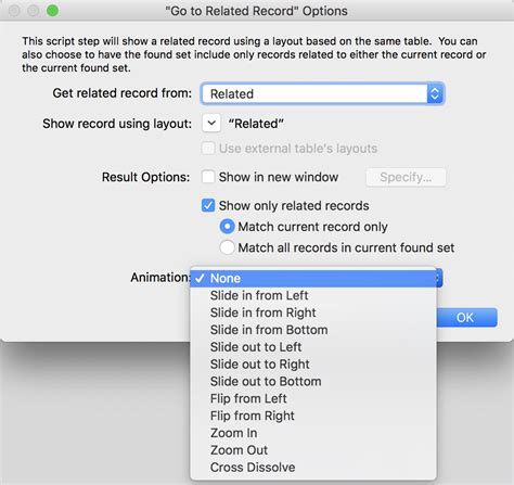 FileMaker Go 16 Animations And Transitions