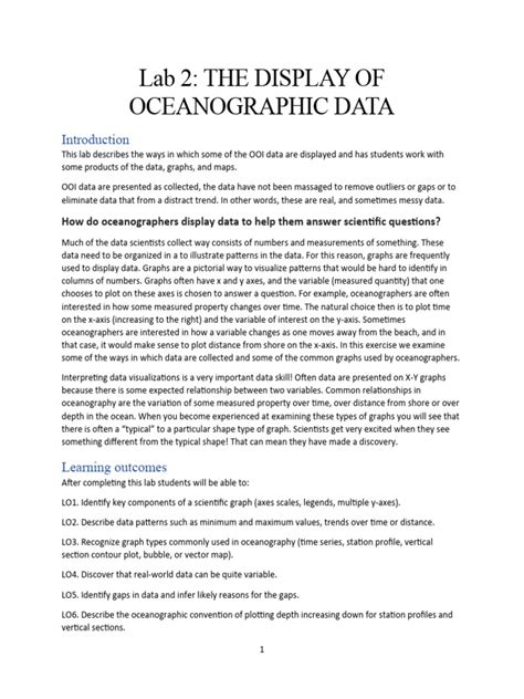 Chico State Oceanography Lab 2 Pdf Tide Chart