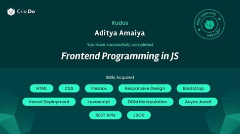 Aditya Amaiya On Linkedin Learnbydoing Learnbydoing Criodo Softwaredevelopment Upskill