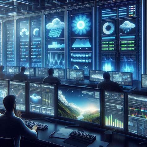 Premium Photo A Supercomputer Or Data Center Using Ai