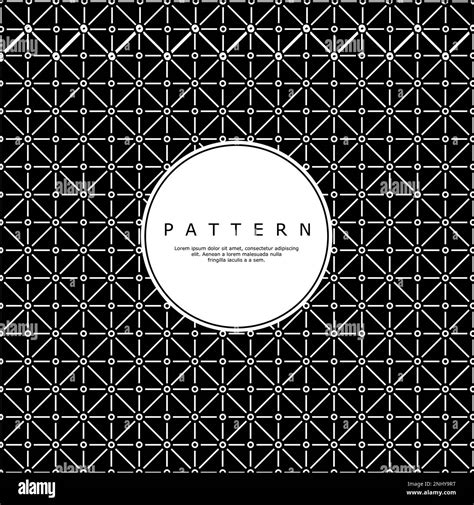 Structure Geometric Line And Circle Abstract Pattern Vector Round