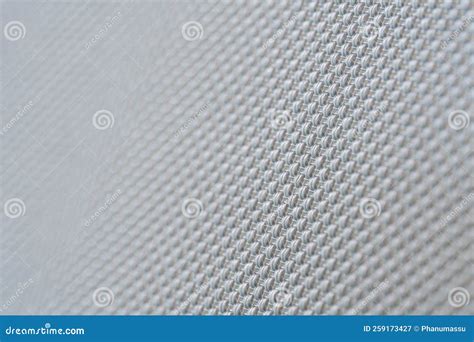 Close Up Macro Pattern Of Knitt Fiber Fabric Syntetic Modern Furniture Material Weave Grey