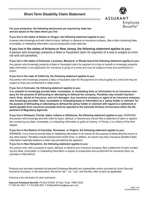 How To Apply For Short Term Disability In Nh At Scott Parker Blog