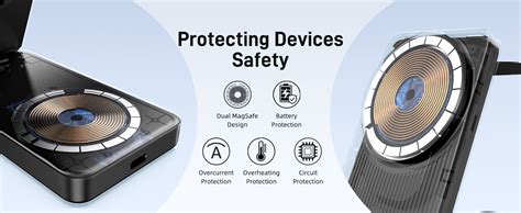 Dual Mag Safe Charger Stand For Iphone 17 Pro Max Travel Magnetic Charger For Iphone 17e1615