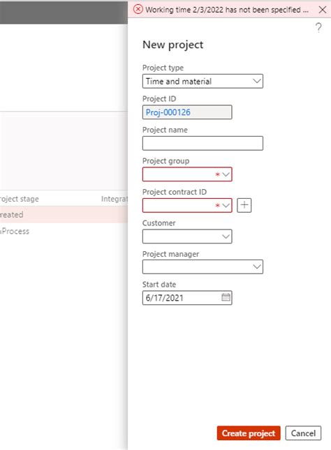 issue working time xx xx xxxx has not been specified for ‘calendar