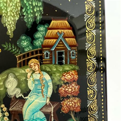 Шкатулка лаковая миниатюра «Снегурочка Палех в интернет магазине на Ярмарке Мастеров Шкатулки