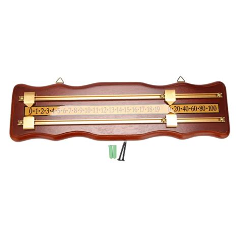 Billiards Scoreboard Wall Mounted Scoreboard Snooker Scoreboard International Stained Wood Score