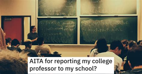 College Professor Made A Crude Joke At Student S Expense So She