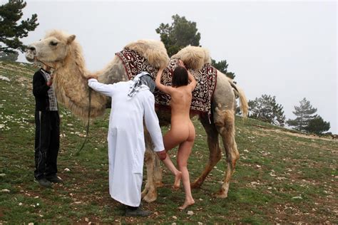 Naked Calla A On The Camel Russian Sexy Girls