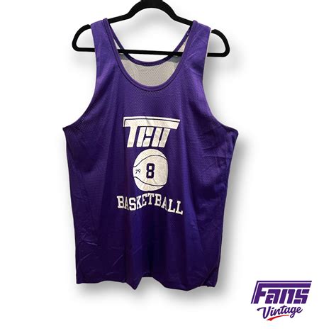 Tcu Vintage 1979 Team Basketball Jersey With Flying T Logo Fans Vintage
