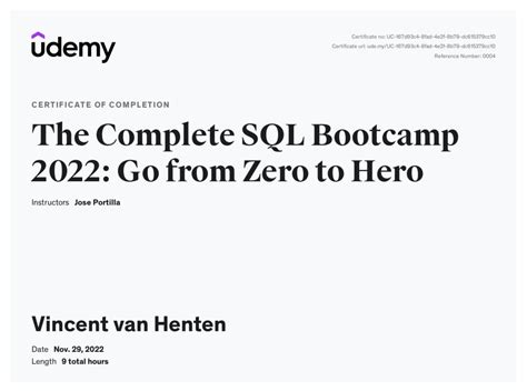 Vincent Van Henten On Linkedin Udemy Course Completion Certificate